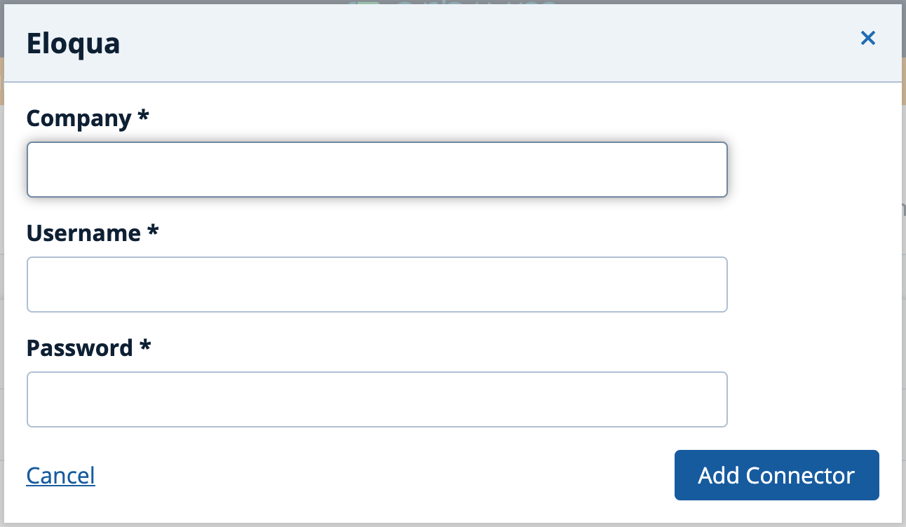 How to Set Up an ORACLE Eloqua Connection – Erbium