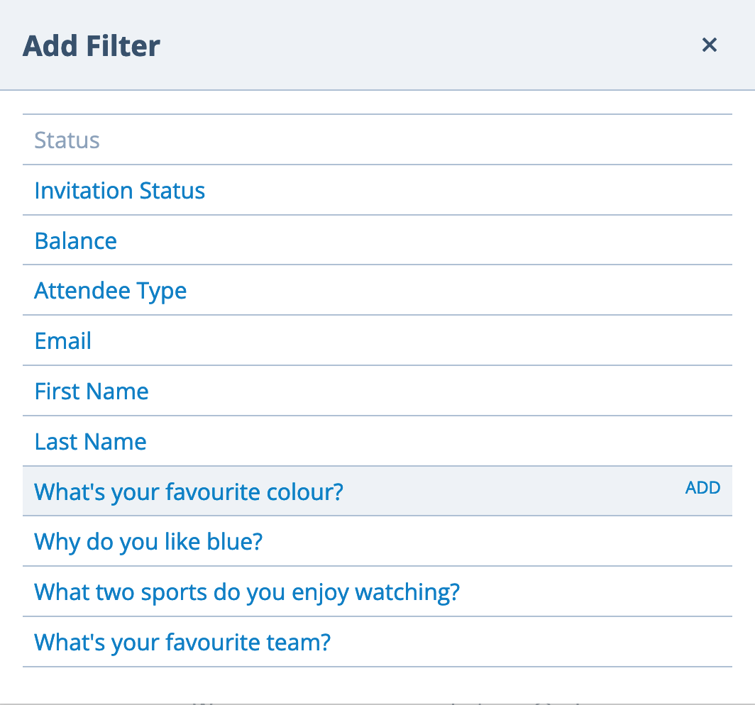 List Filters – Erbium